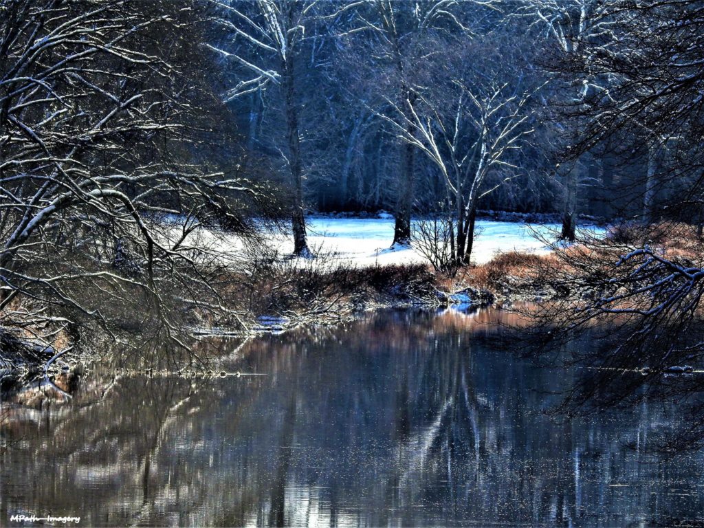 Taunton River Snow Scene